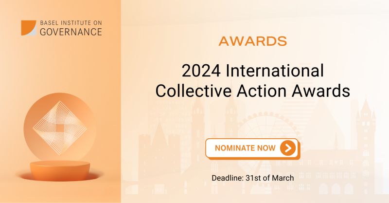 Anti-Corruption Collective Action Awards: nominations open | Basel Institute on Governance